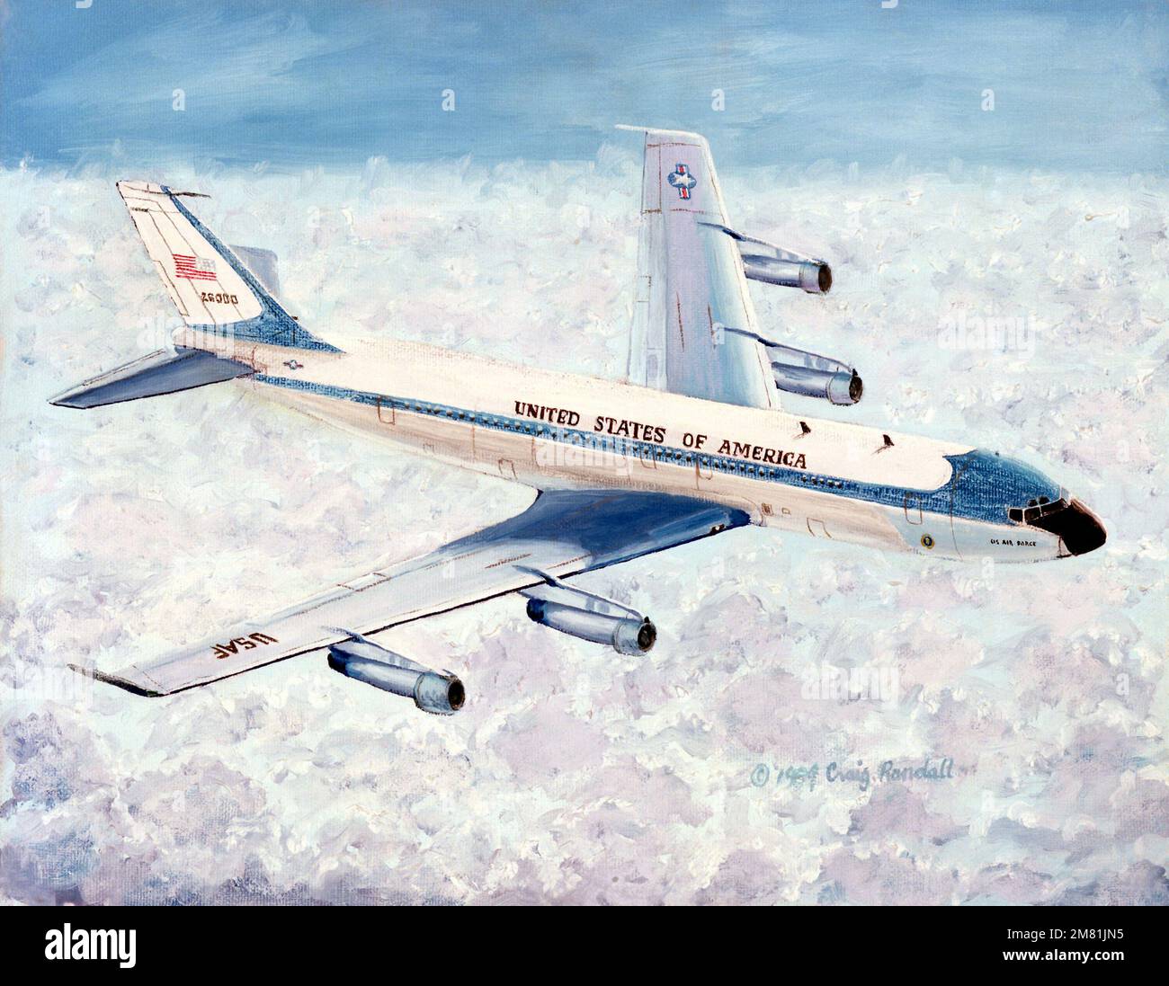 Artwork: "Air Force One", Artist: Craig Randall. US Air Force Art ...