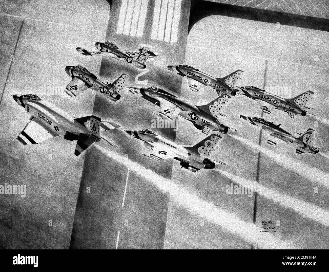 Artwork: "Pass in Review" Artist: Gerald Asher, USAF Art Collection ...