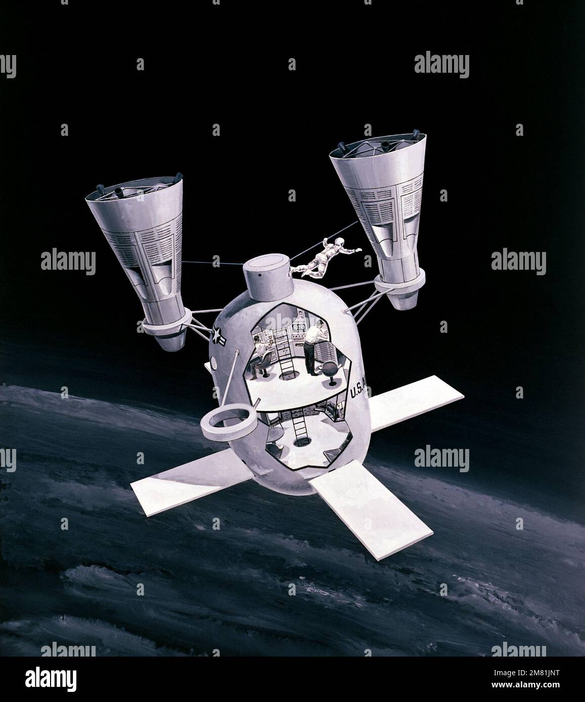 Artwork: "NASA's Manned Orbital Research Laboratory (MORL)". Artist ...