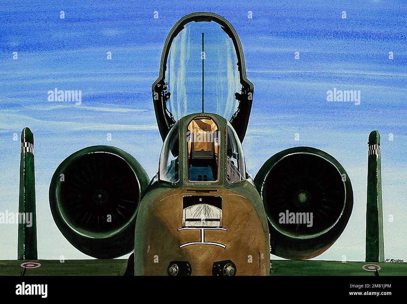 Artwork: "Fairchild Republic A-10 on the Ramp at Eglin Air Base ...