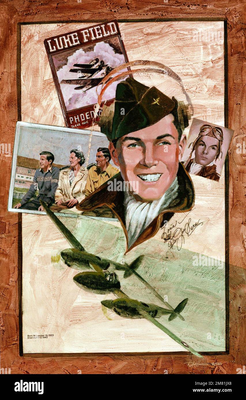 Artwork: "Mom's Special Hero, 2nd LT. Joe Sara" Artist: Ralph Harris ...