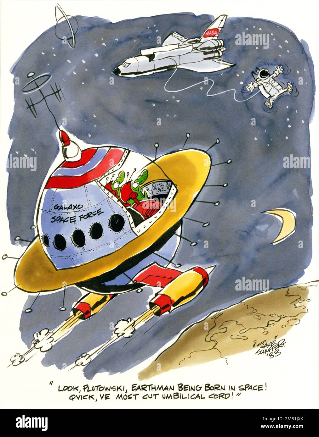 Artwork: "USAF Cartoon" Artist: Jake Schuffert, USAF Art Collection ...