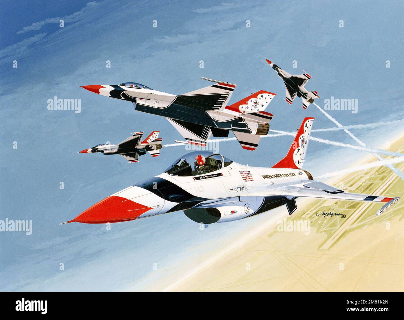 Artwork: "Thunderbirds" Artist: Thomas Morgan, USAF Art Collection ...
