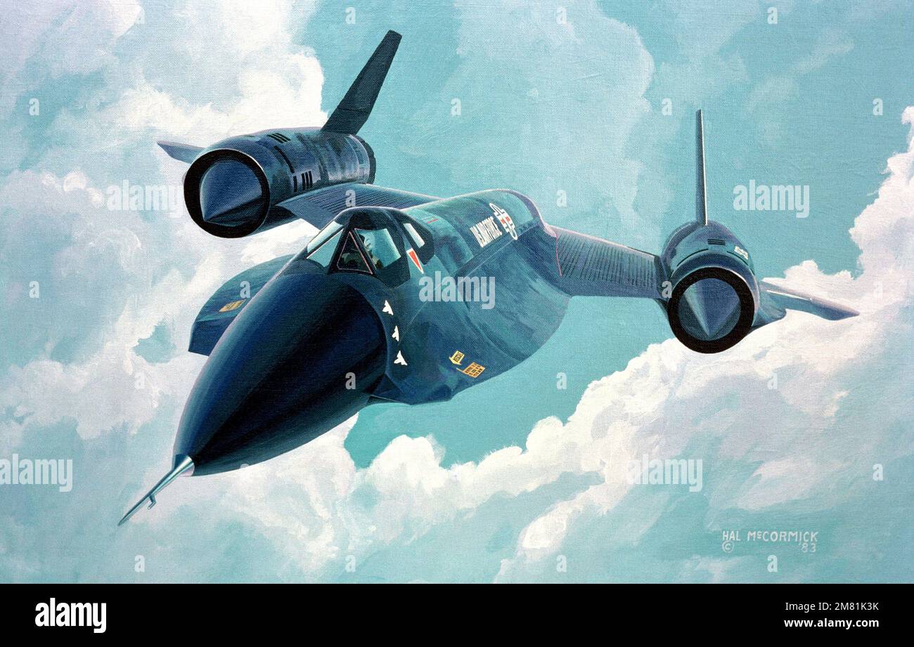 Artwork: "F-12A Record Flight" Artist: Hal McCormick, USAF Art ...