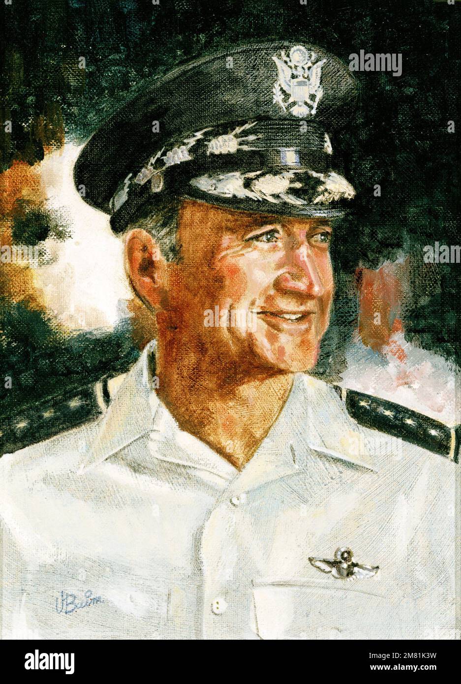 Artwork: "General Charles A. Gabriel, USAF" Artist: Vernon Baim, US Air ...