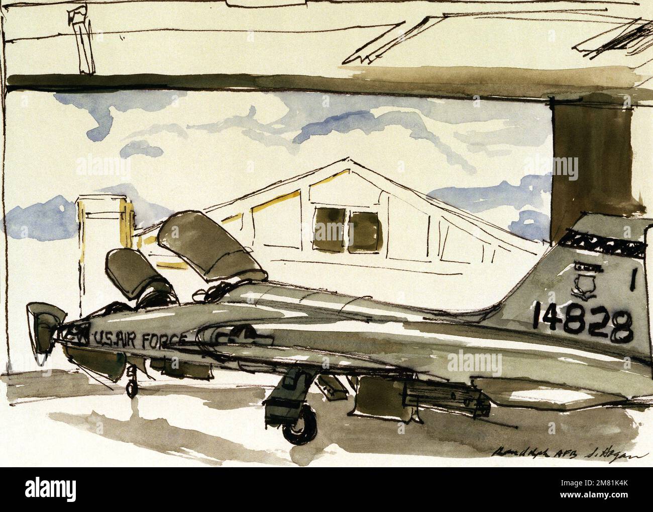 Artwork: "Plane Maintenance" Artist: Shannon Hogan, US Air Force Art ...