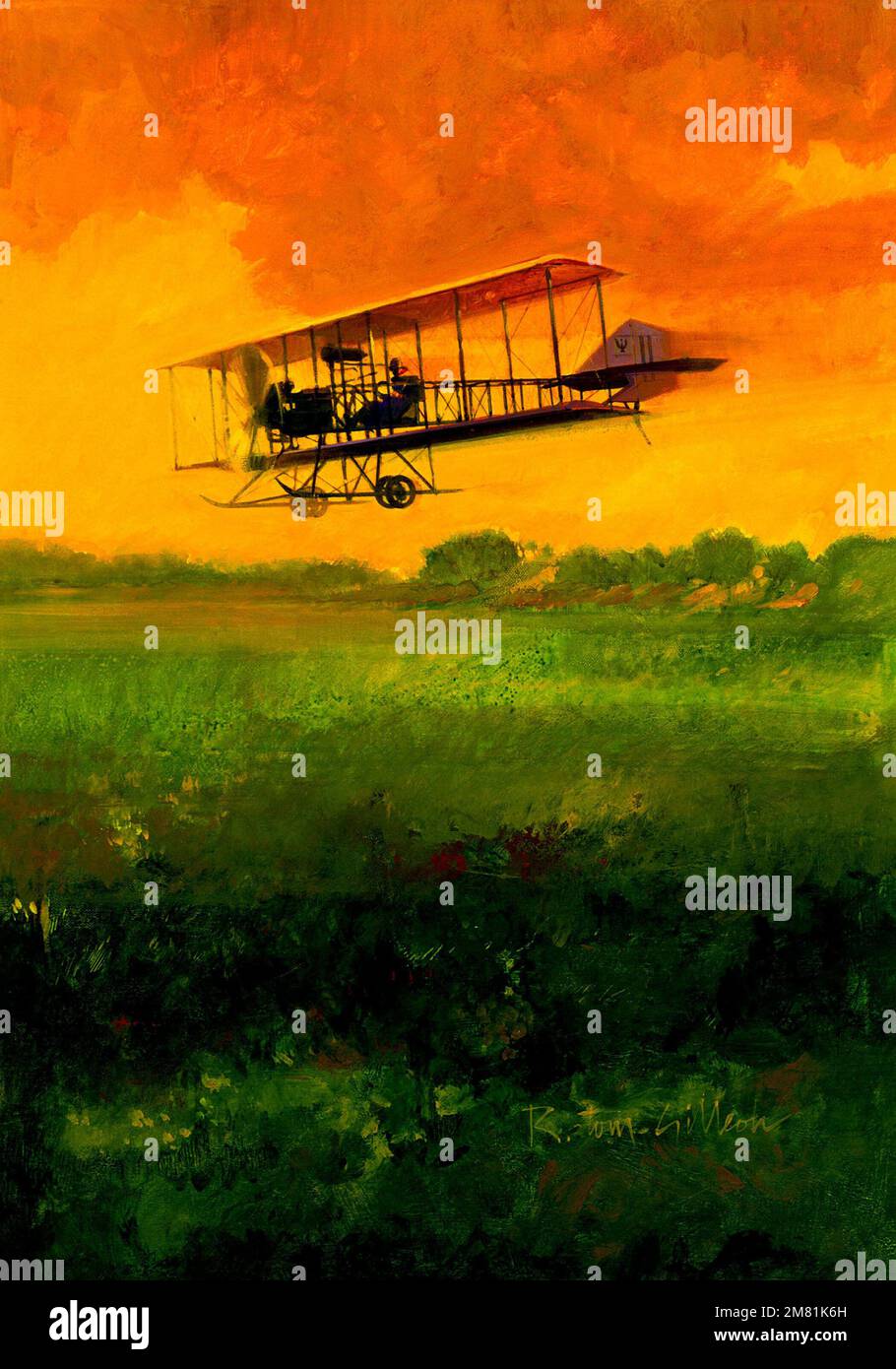 Artwork: "An Early 1900's Experimental Flight by Igor Sikorsky" Artist ...