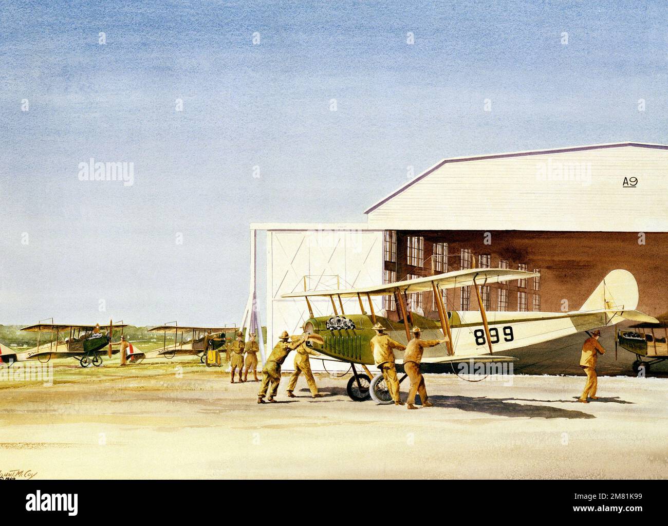 Artwork: "Kelly Field, Texas, Training Field of Canadian and American ...