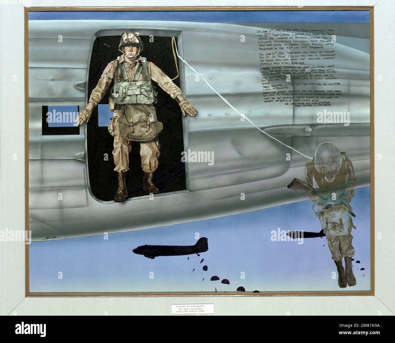 Artwork: "Return to Normandy". Artist: James Elyea, US Air Force Art ...