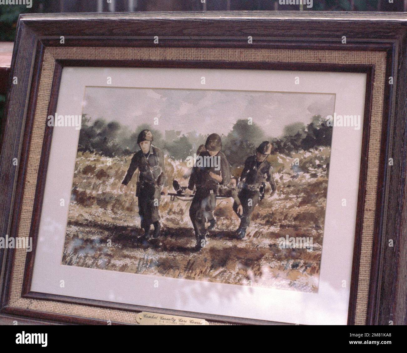 Artwork: "Combat Casualty Care Course (C-4)". Artist: TECH. SGT. David ...