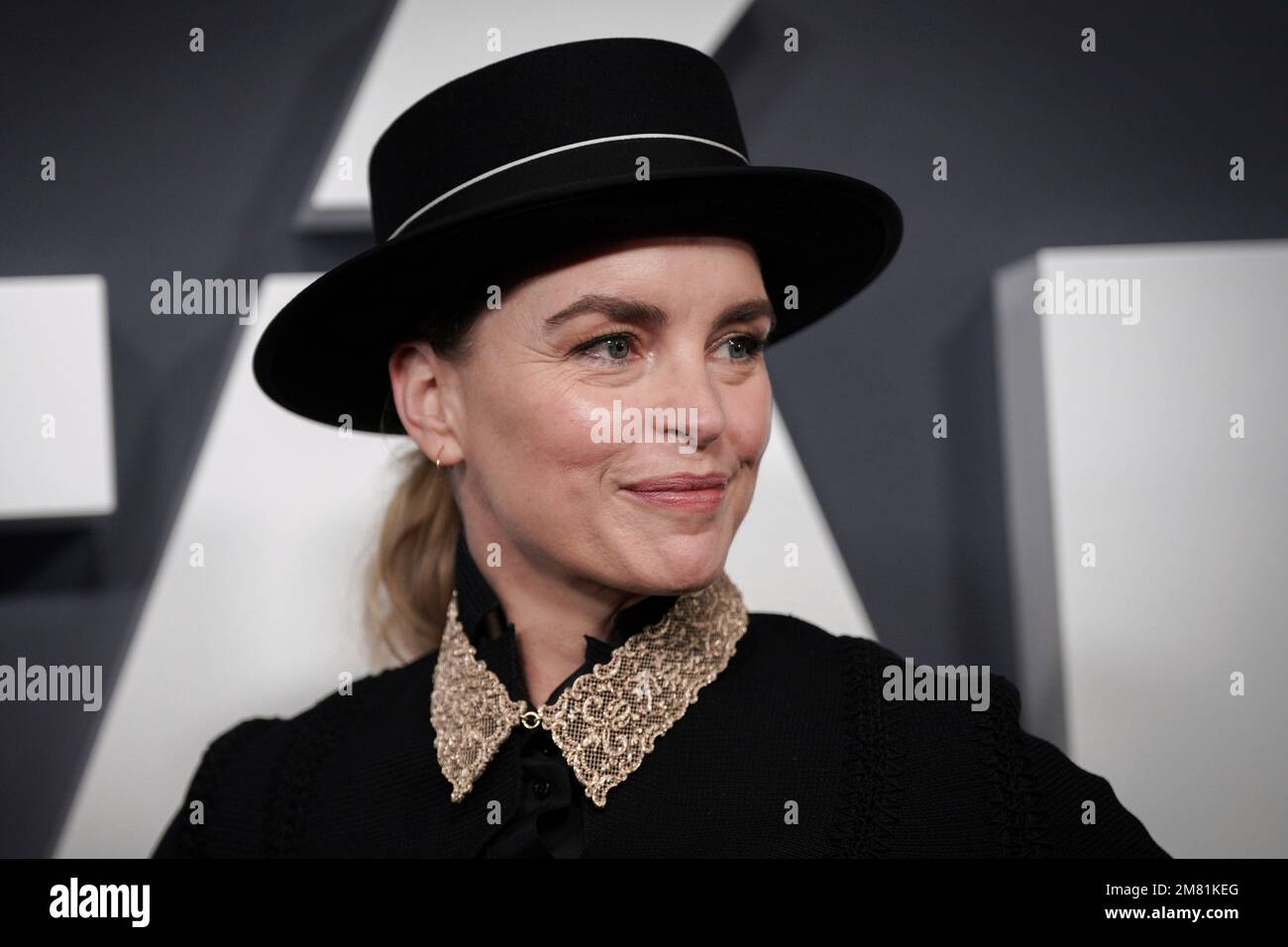 Nina Hoss poses for photographers upon arrival at the premiere of the ...