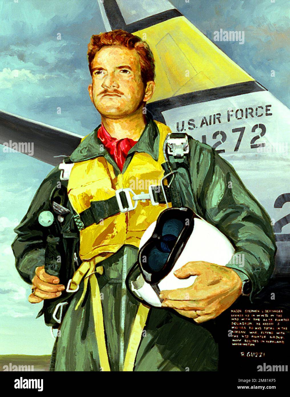 Artwork: "Major Stephen L. Bettinger" Artist: Rita Guzzi (US Air Force ...