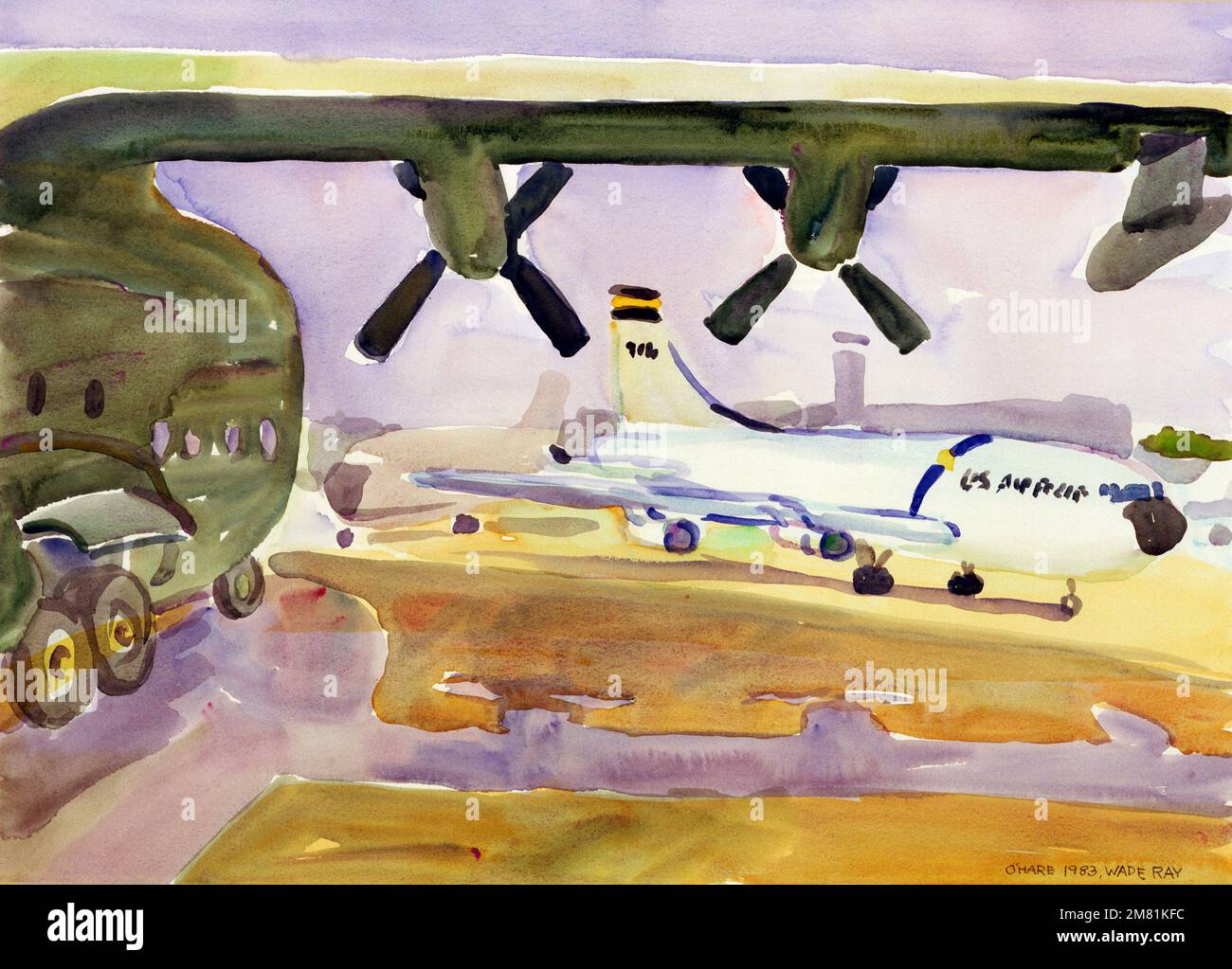 Artwork: "O'Hara, 1983" Artist: Wade Ray, USAF Art Collection. Country ...
