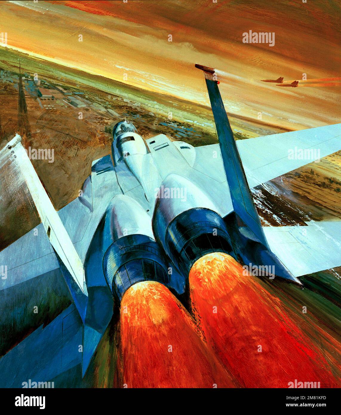 Artwork: "Intercept". Artist: Al Fortunato. (US Air Force Art ...