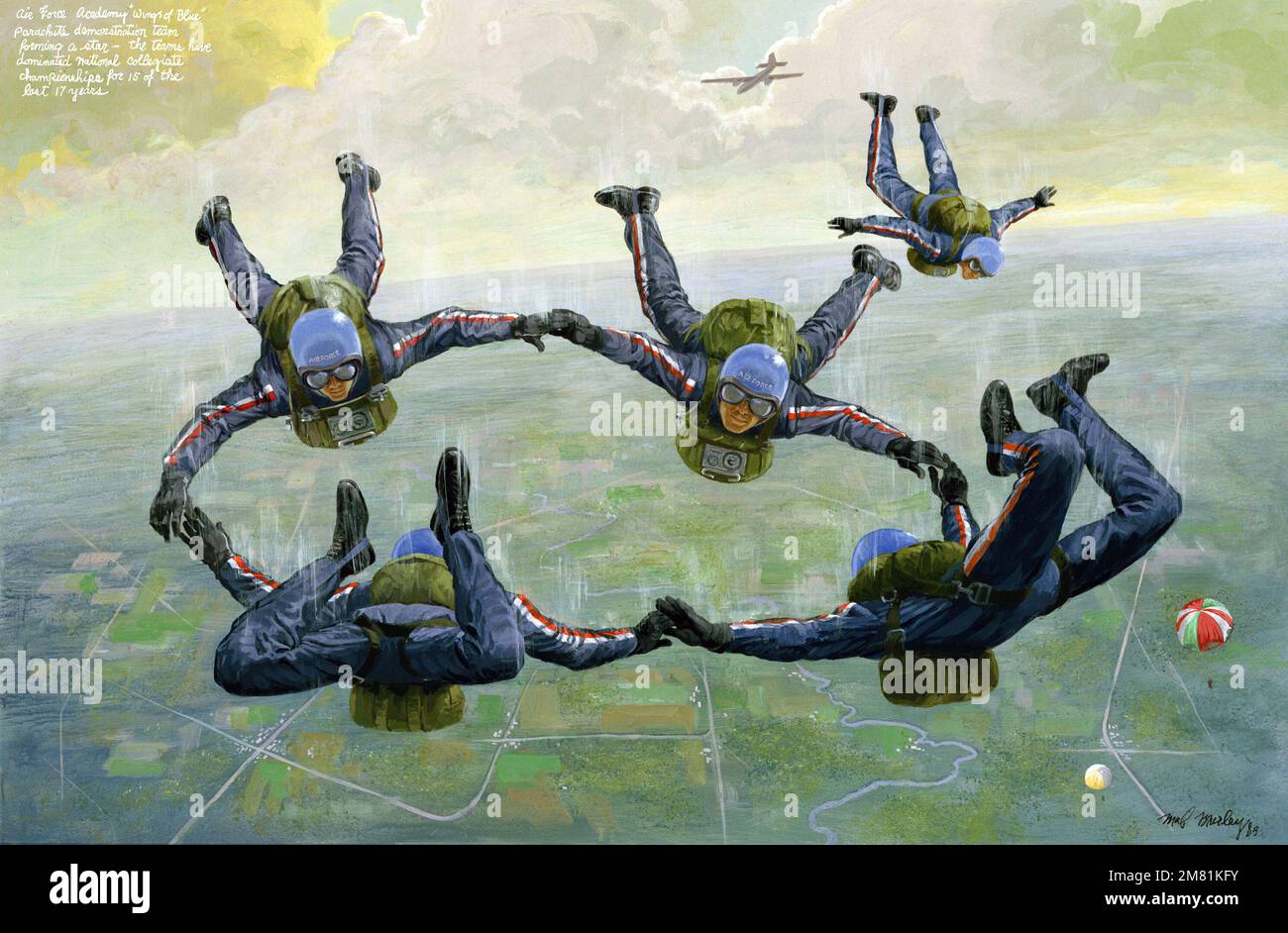 Artwork: "Wings of Blue" Artist: Mal Murley, USAF Art Collection ...