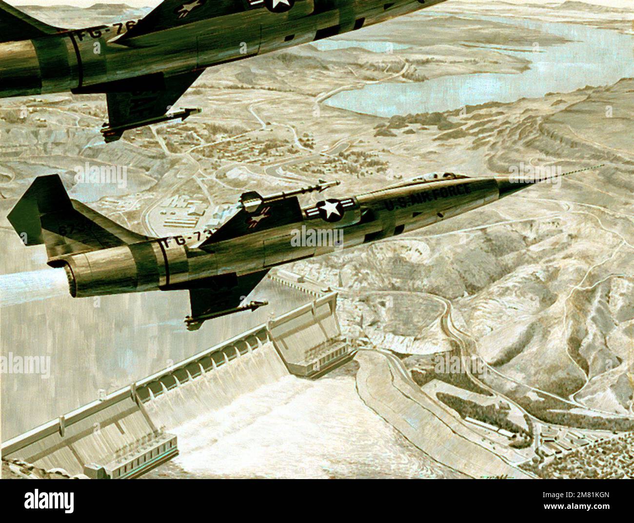 Artwork: "Birds Over Grand Coulee". Artist: Don Moss. (US Air Force Art ...