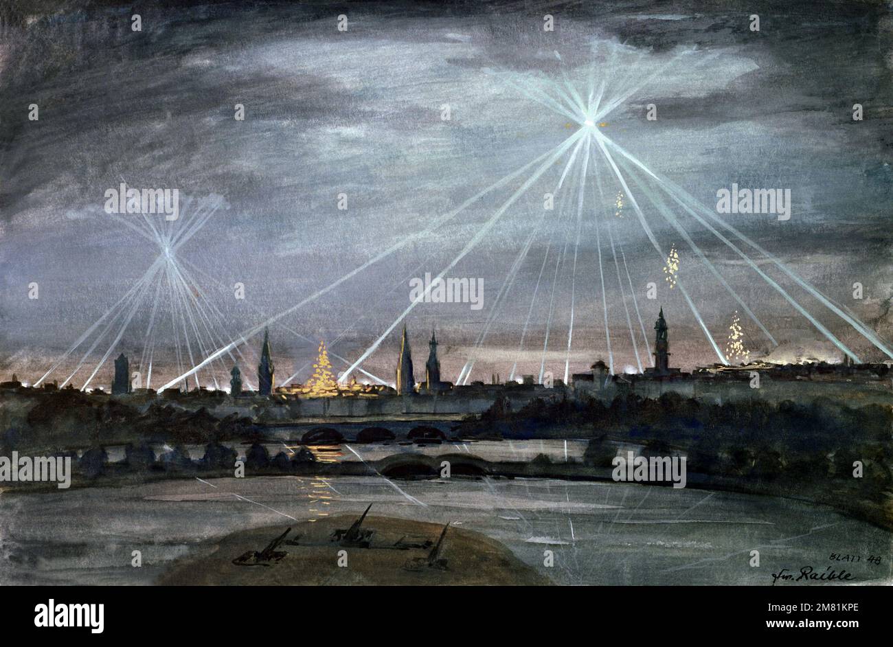 Artwork: "Flask Towers," Hamburg, Germany. Artist: Karl Raible. Catalog ...