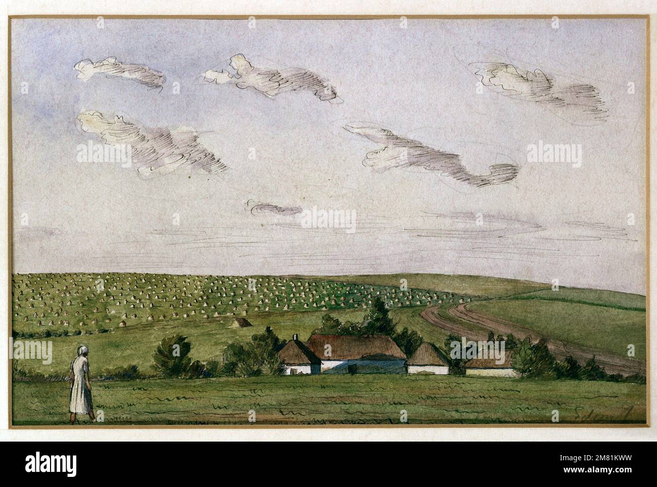 Artwork: "Russian Farm Land Near Kremenschug," Russia. Artist: Theo ...