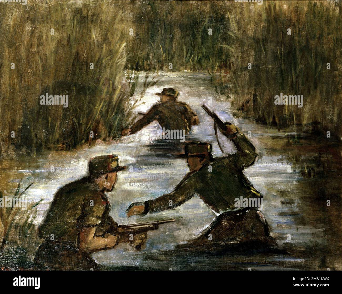 Artwork: "Assault Troops in a Swamp," Kuban River, Caucasus. Artist ...