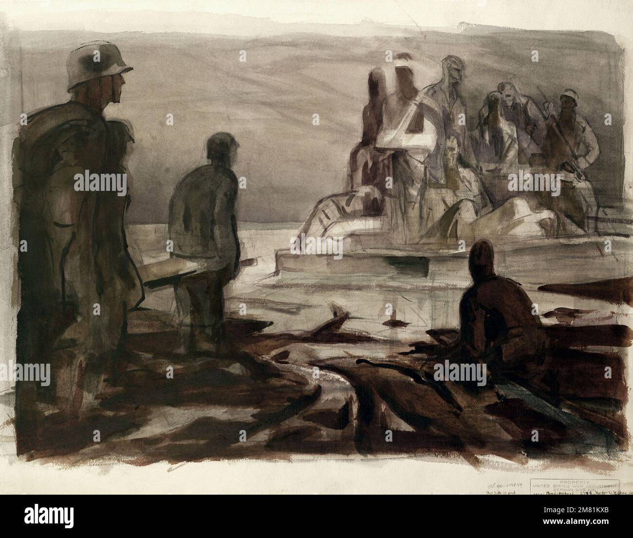 Artwork: "Boat Load of Wounded Soldiers". Artist: Rudolph Hengstenberg ...