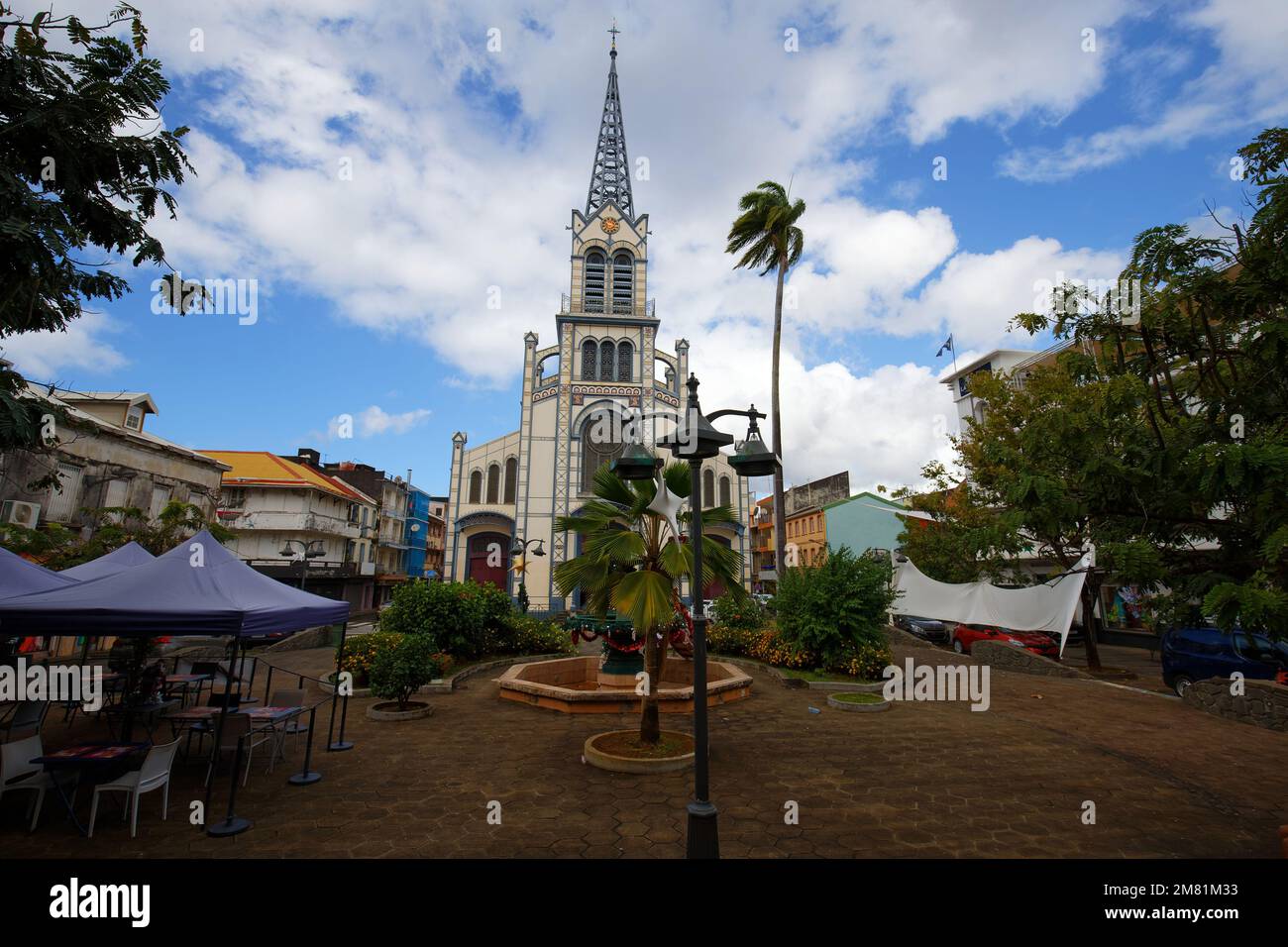 St. Louis Cathedral, Fort de France, in the French Caribbean island of ...