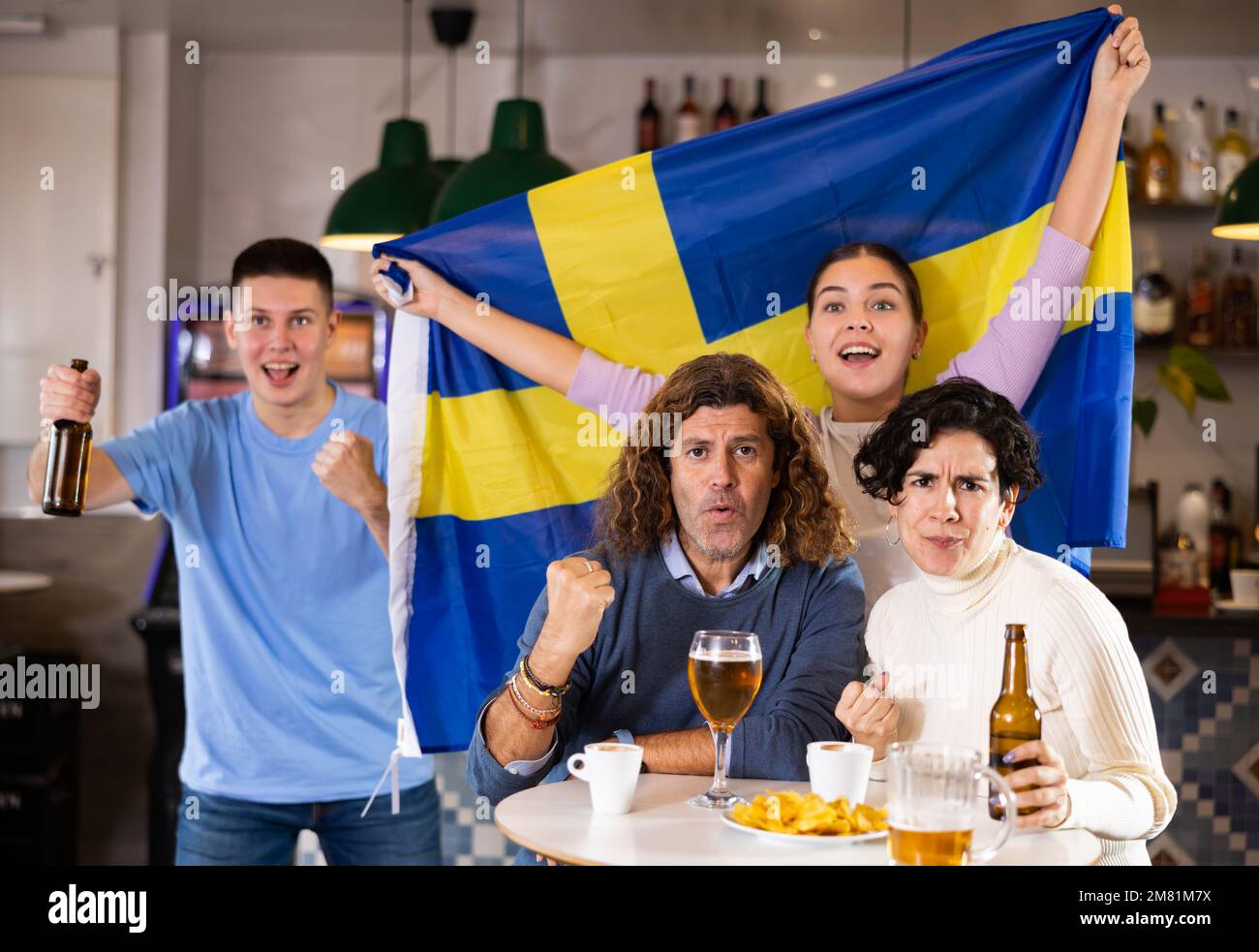 Swedish football supporters hi-res stock photography and images - Alamy