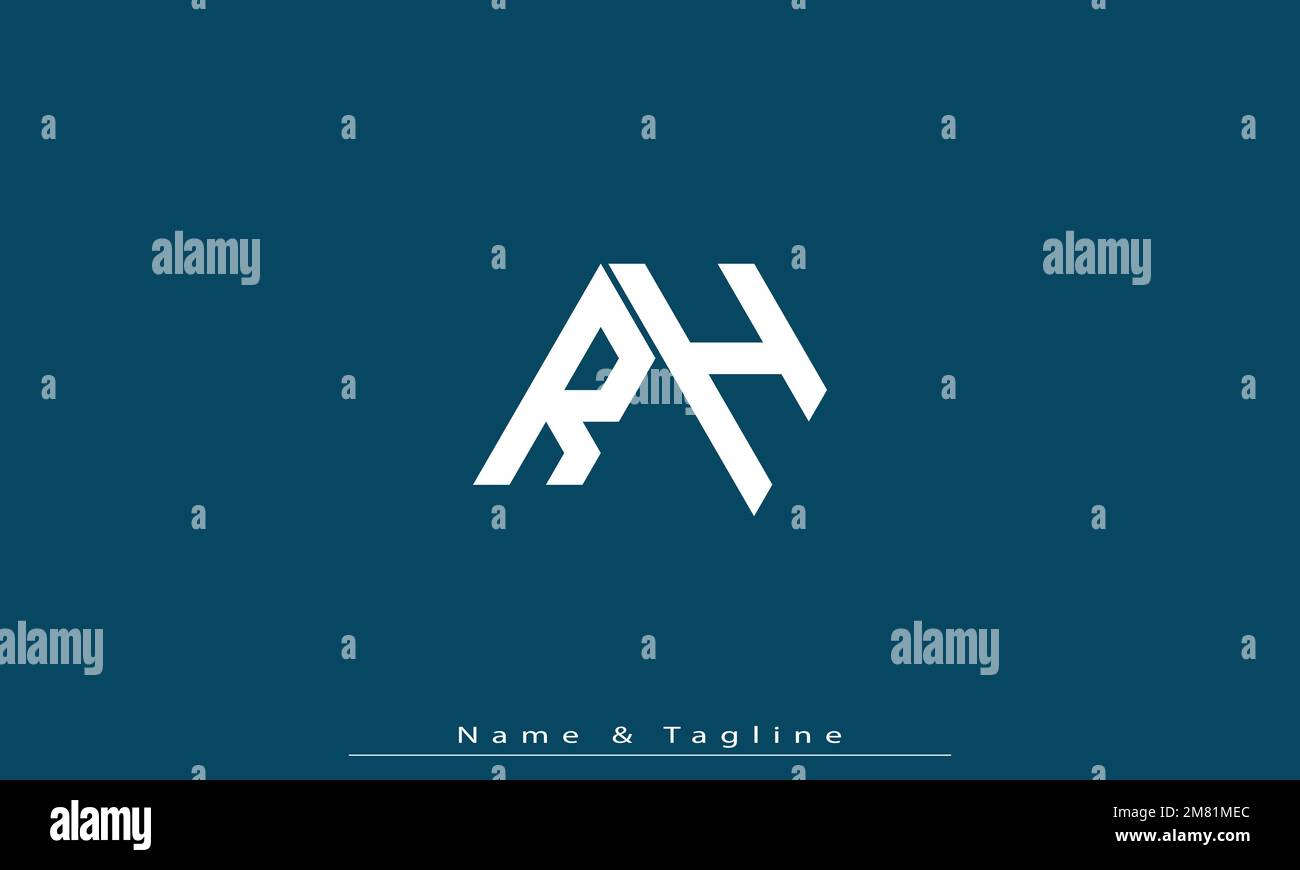 Alphabet letters Initials Monogram logo RH , HR Stock Vector Image ...