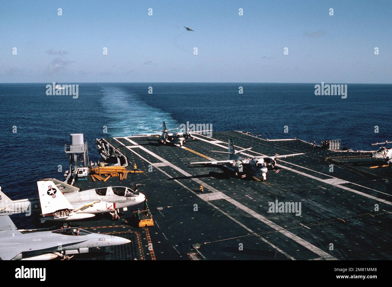 DN-ST-85-02899. Base: USS Enterprise (CVN 65) Country: Pacific Ocean ...