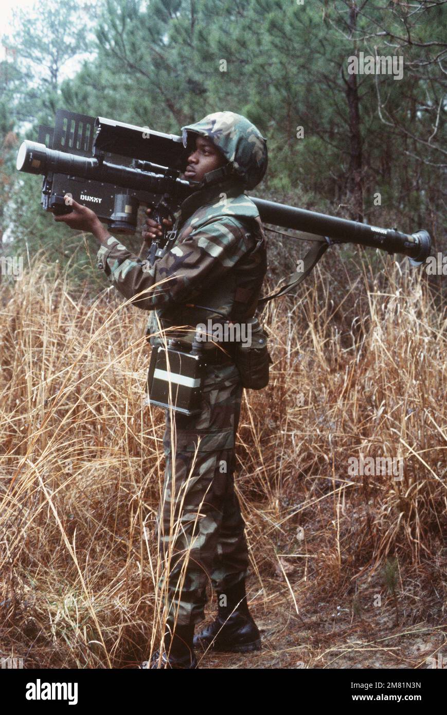 Sergeant David R. Lee demonstrates the Redeye portable anti-aircraft ...
