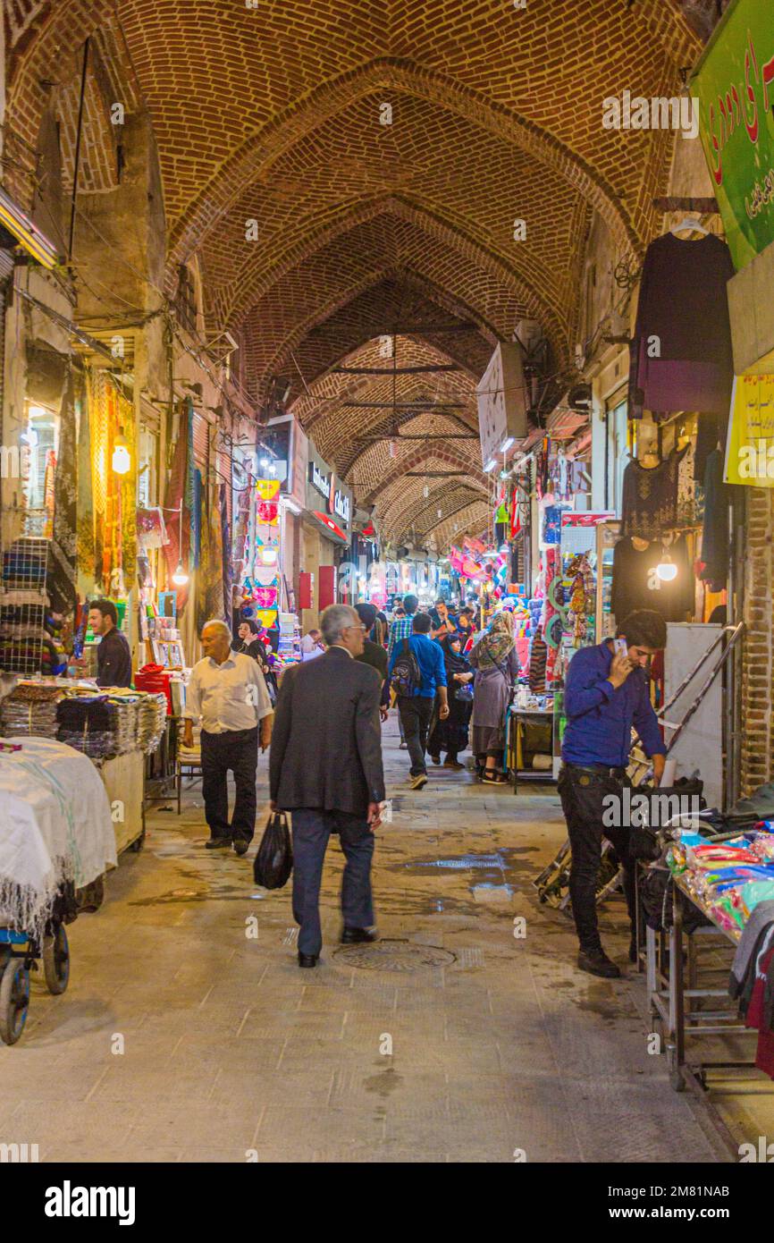 TABRIZ, IRAN - JULY 15, 2019: View of the Bazaar in Tabriz, Iran Stock ...