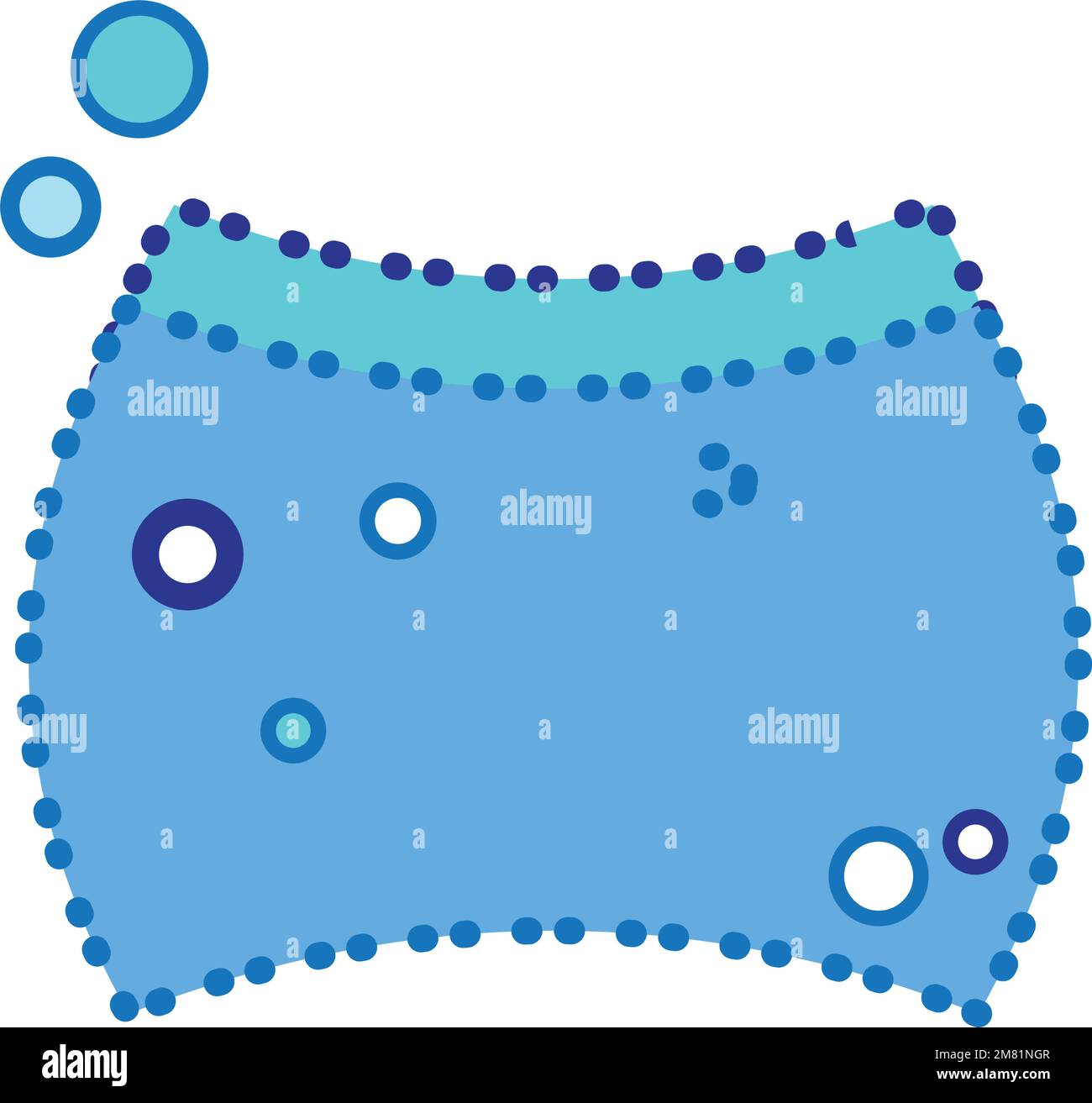 Isolated blue sponge cleanliness icon Vector Stock Vector Image & Art ...