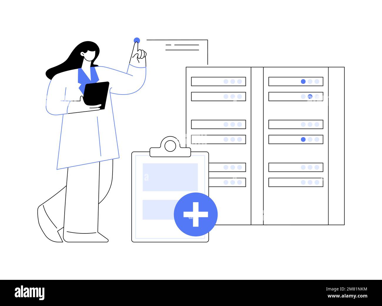 Big data in healthcare abstract concept vector illustration Stock ...