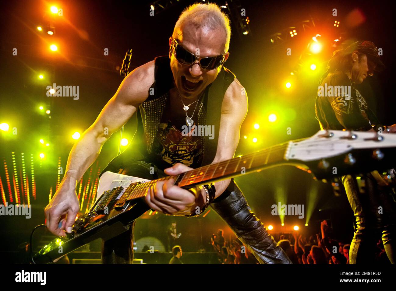 Michael Schenker, guitarist of the german rockband Scorpions live on ...