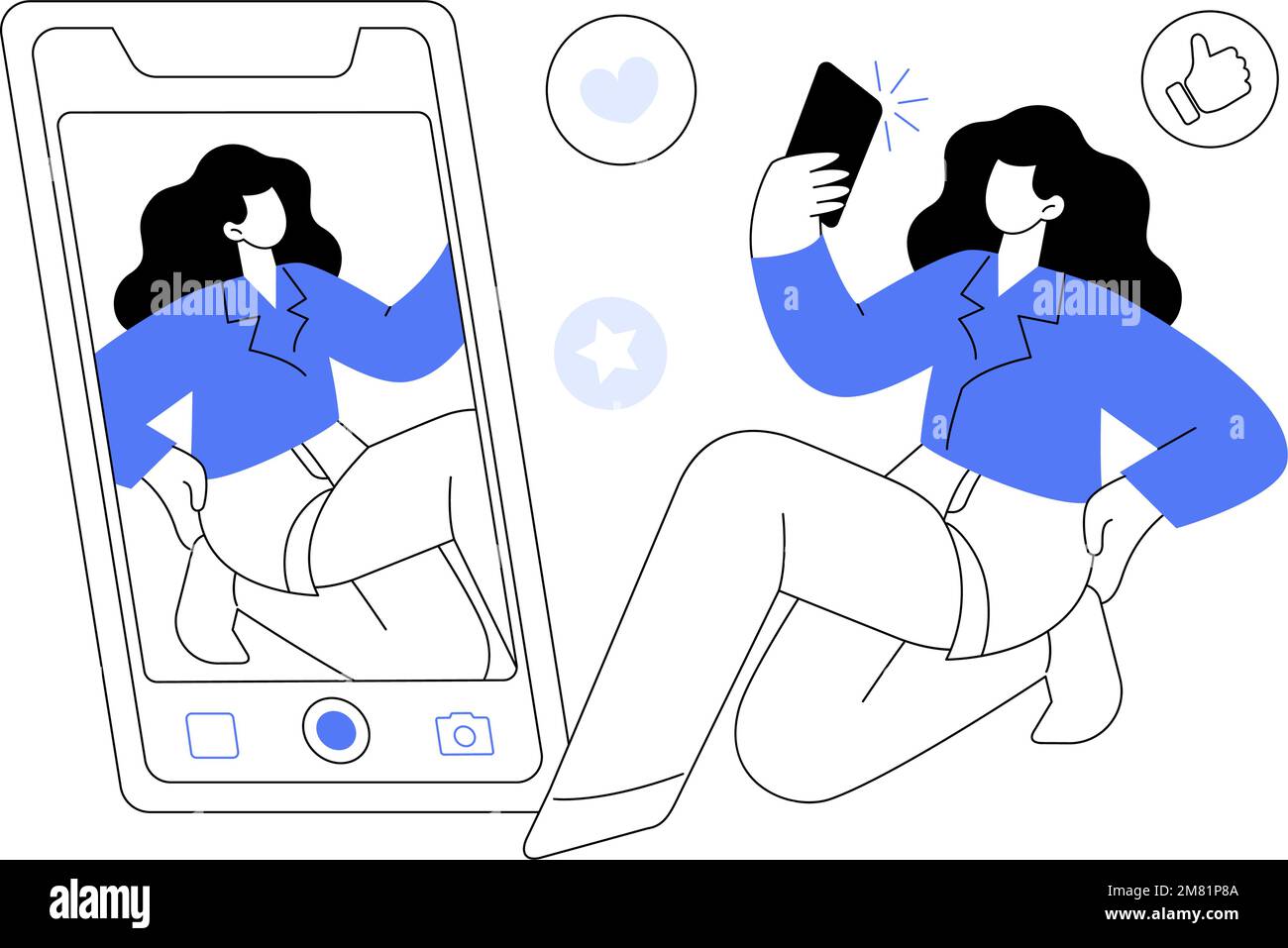 Selfie Abstract Concept Vector Illustration Stock Vector Image And Art