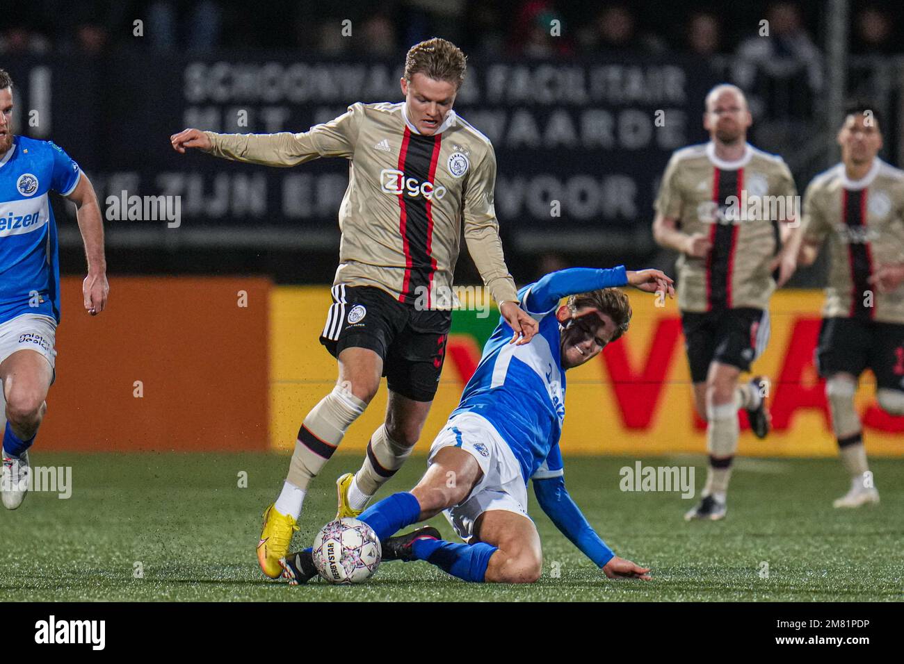 DEN BOSCH, NETHERLANDS - JANUARY 11: Christian Rasmussen of Ajax, Teun ...