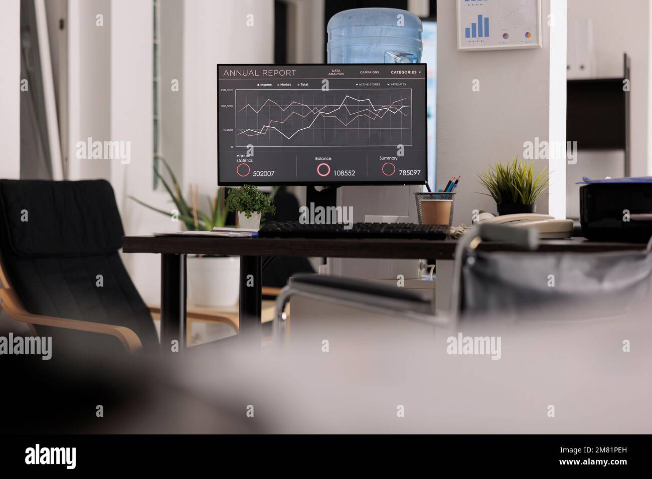 Wheelchair in empty startup hi-res stock photography and images - Alamy