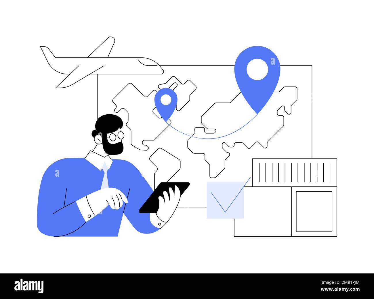 Export control abstract concept vector illustration Stock Vector Image ...