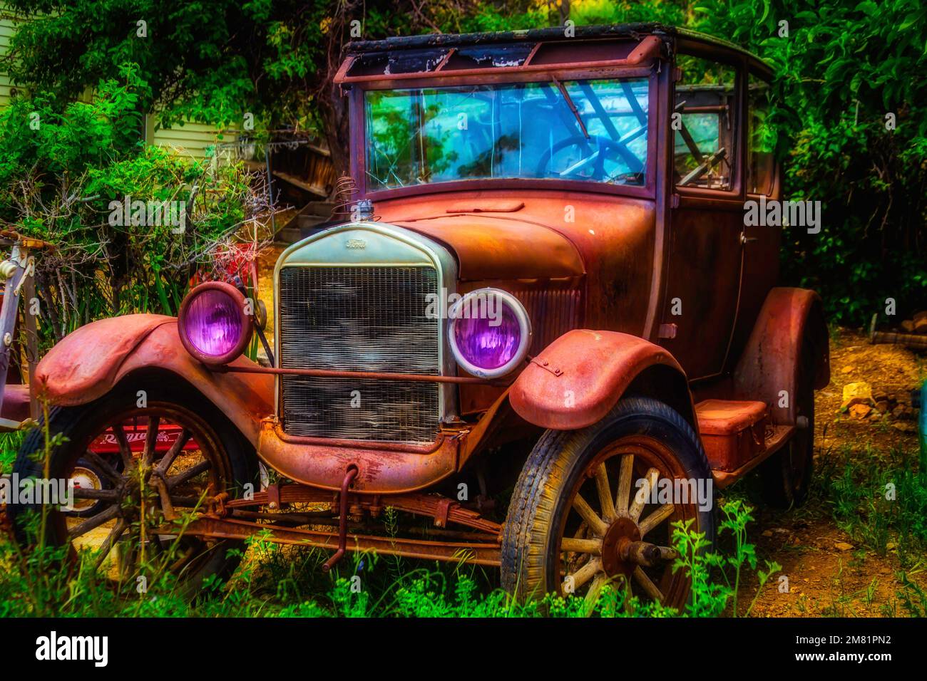 Rusting classic car door hi-res stock photography and images - Alamy