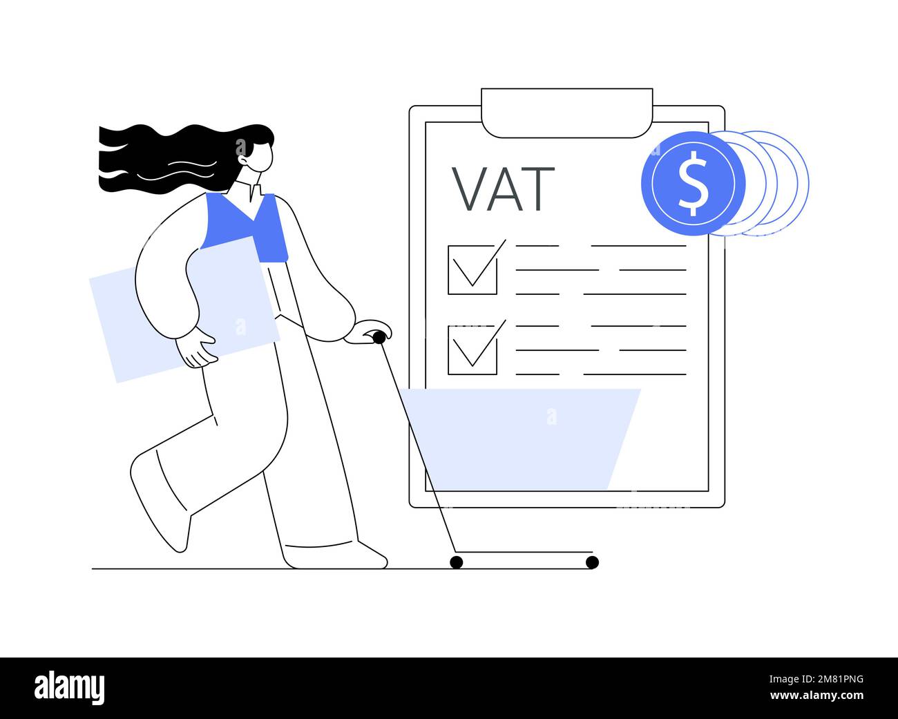 Value added tax system abstract concept vector illustration Stock ...