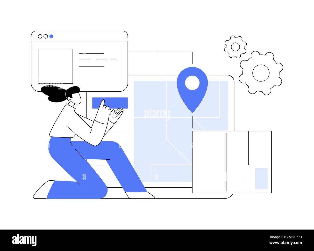 Handling and order processing abstract concept vector illustration ...