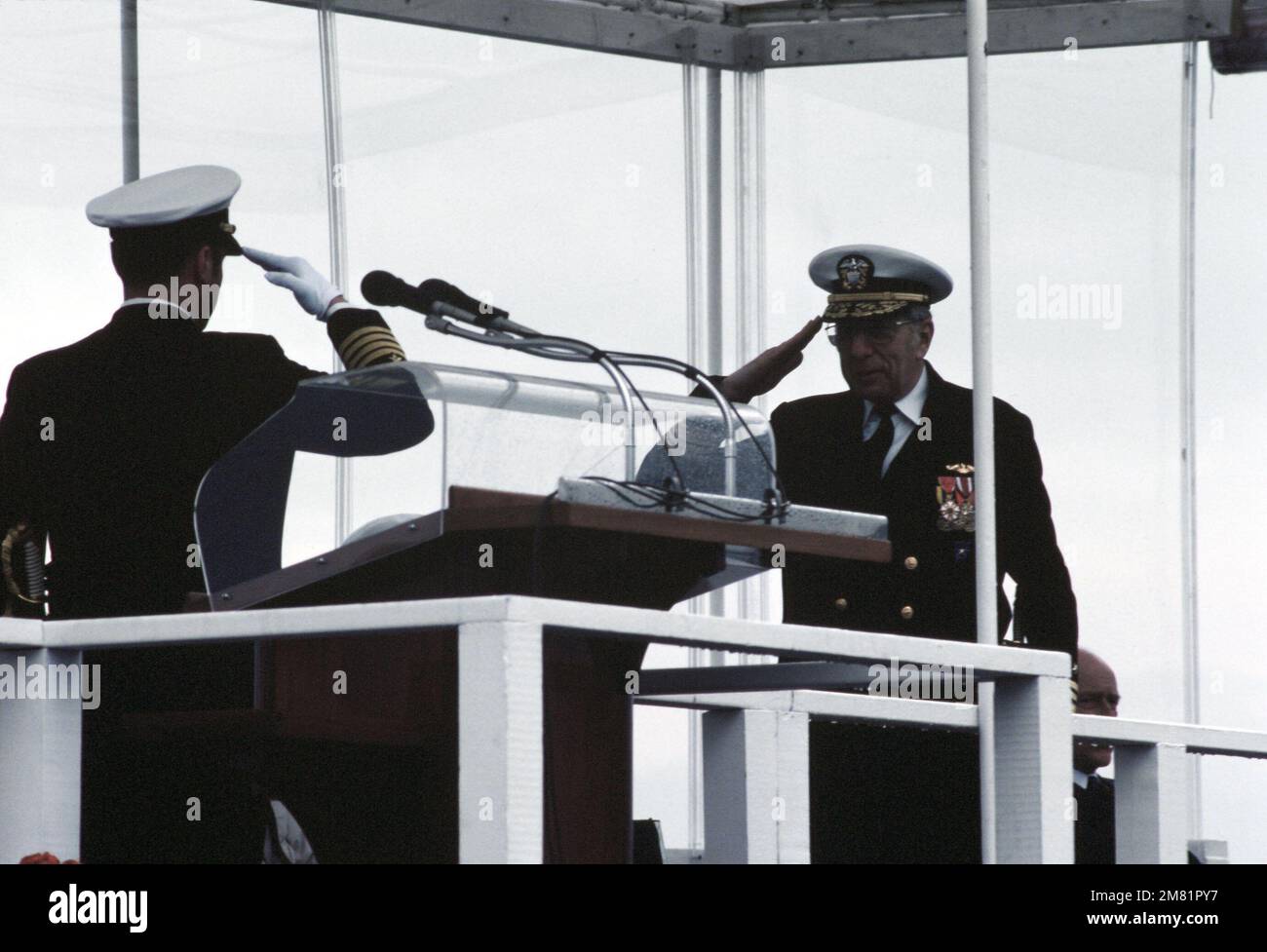 Vice Admiral Bernard M. Kauderer, commander Submarine Force, US ...