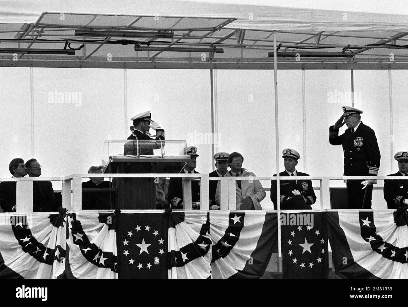 Captain Myron P. Gray, Commanding Officer (Gold) of the nuclear-powered ...