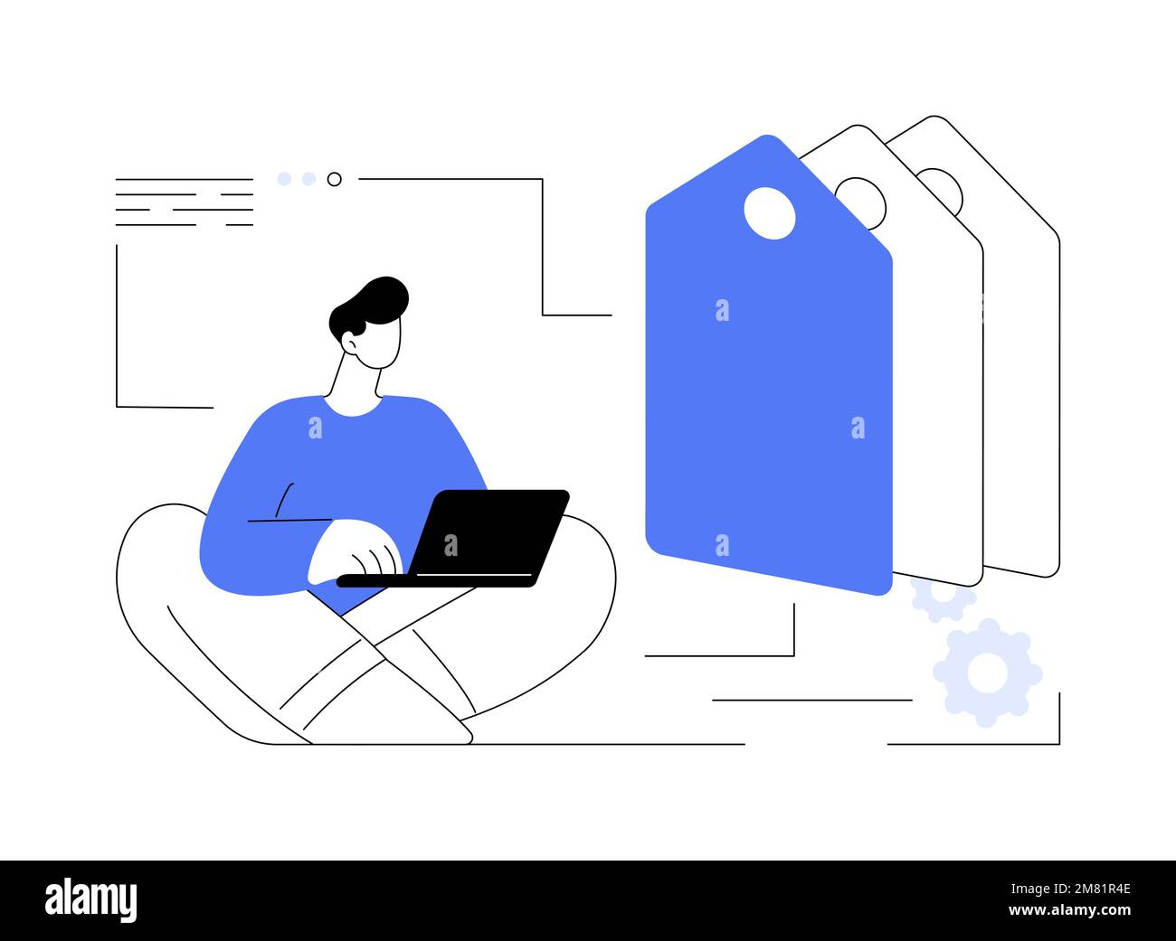 Tag management abstract concept vector illustration Stock Vector Image ...