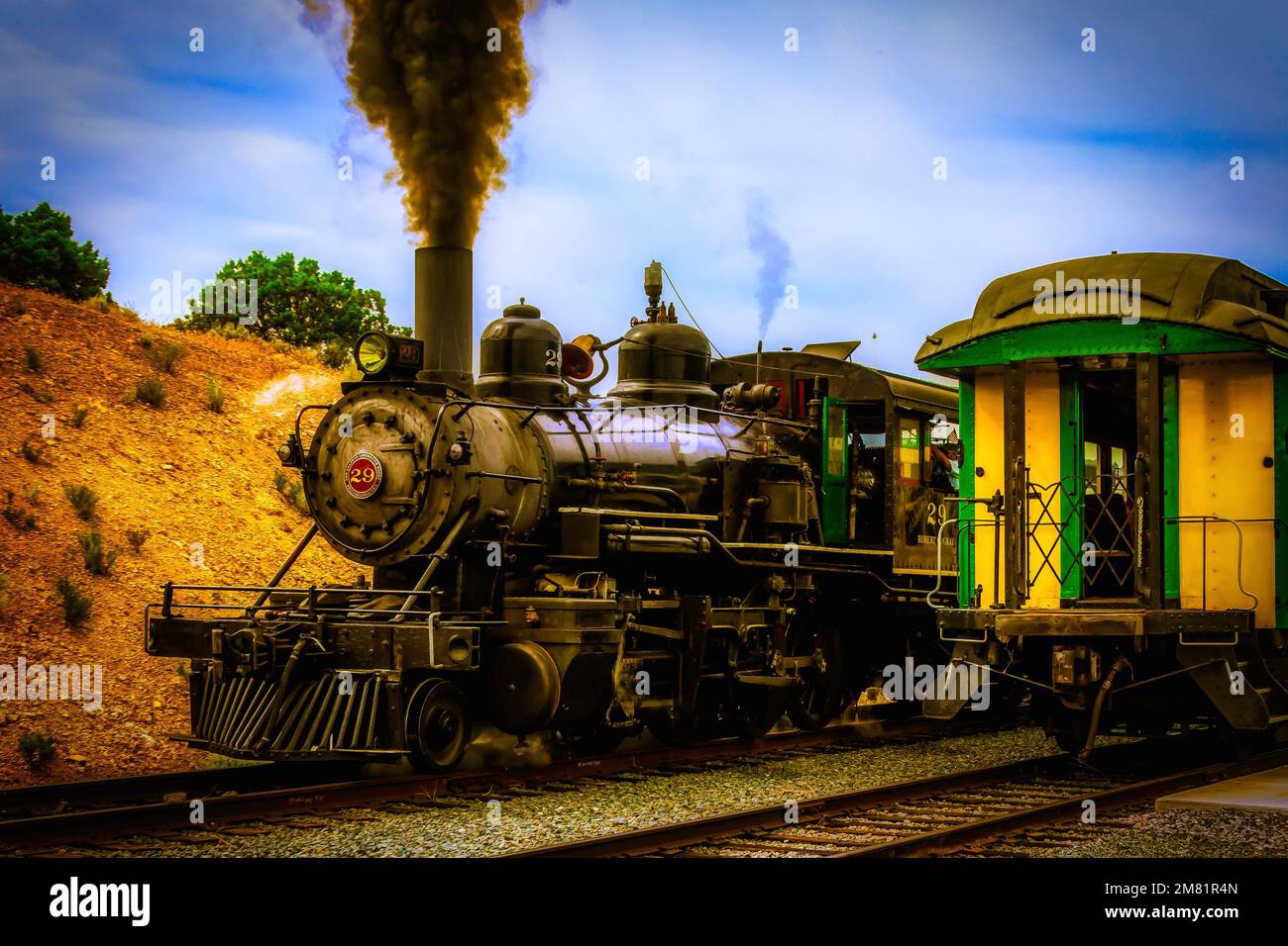 Smoke Stack Steam Train Stock Photo - Alamy