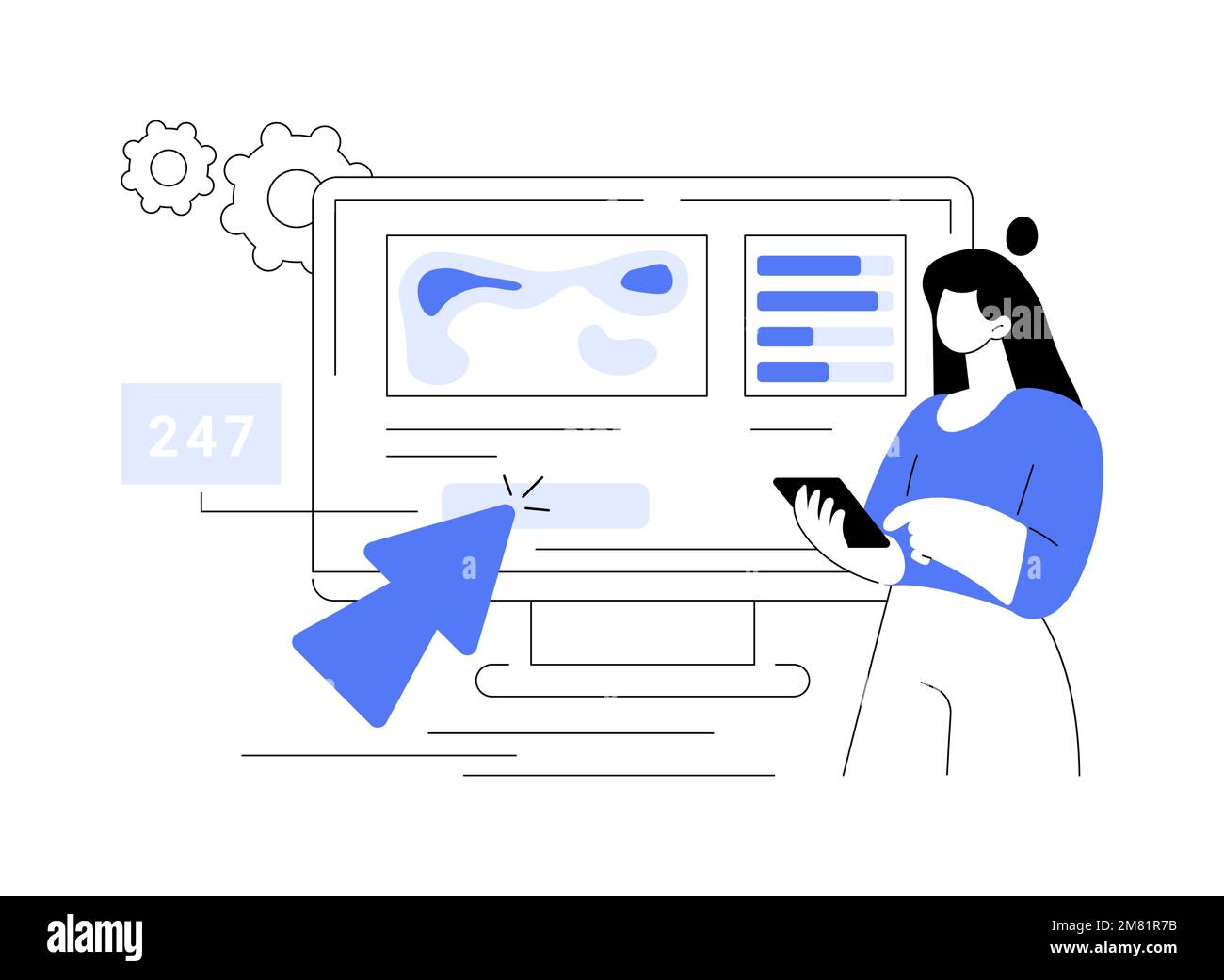 Click tracking Cut Out Stock Images & Pictures - Alamy