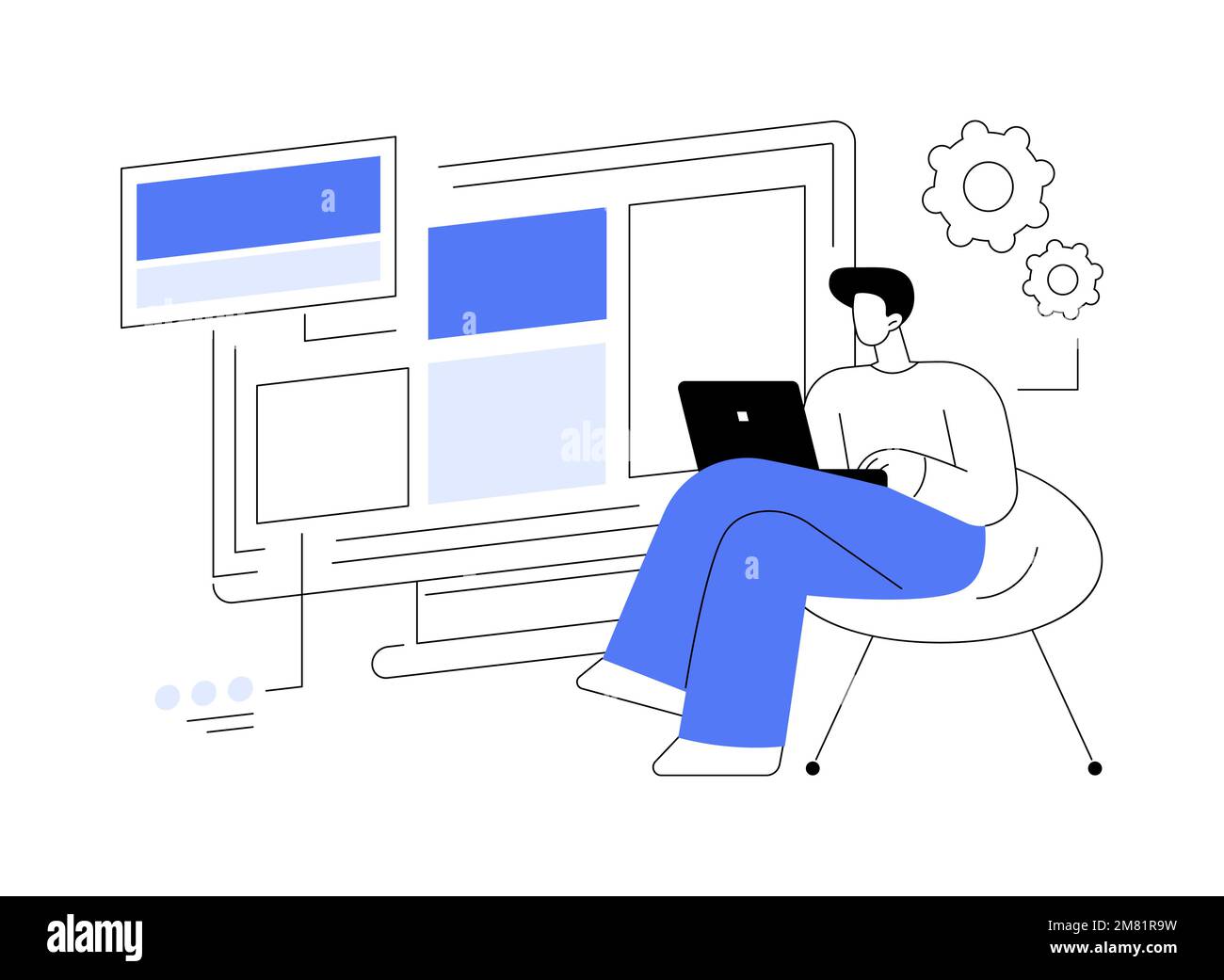 Copy Optimization Abstract Concept Vector Illustration Stock Vector