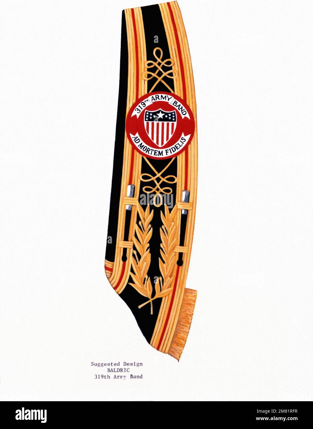 The baldric design for the 319th Army Band. Country: Unknown Stock ... The baldric design for the 319th Army Band. Country: Unknown Stock ...