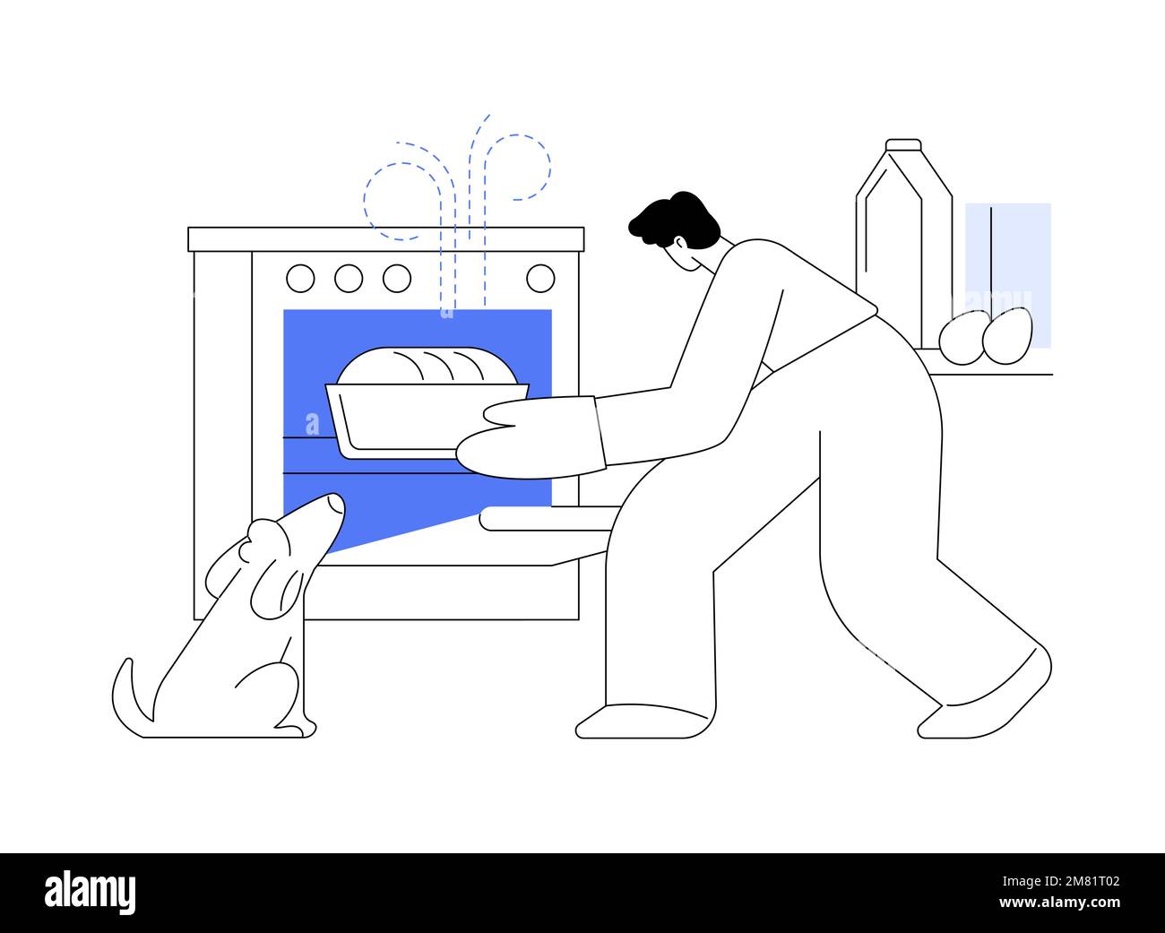 Baking bread abstract concept vector illustration Stock Vector Image ...