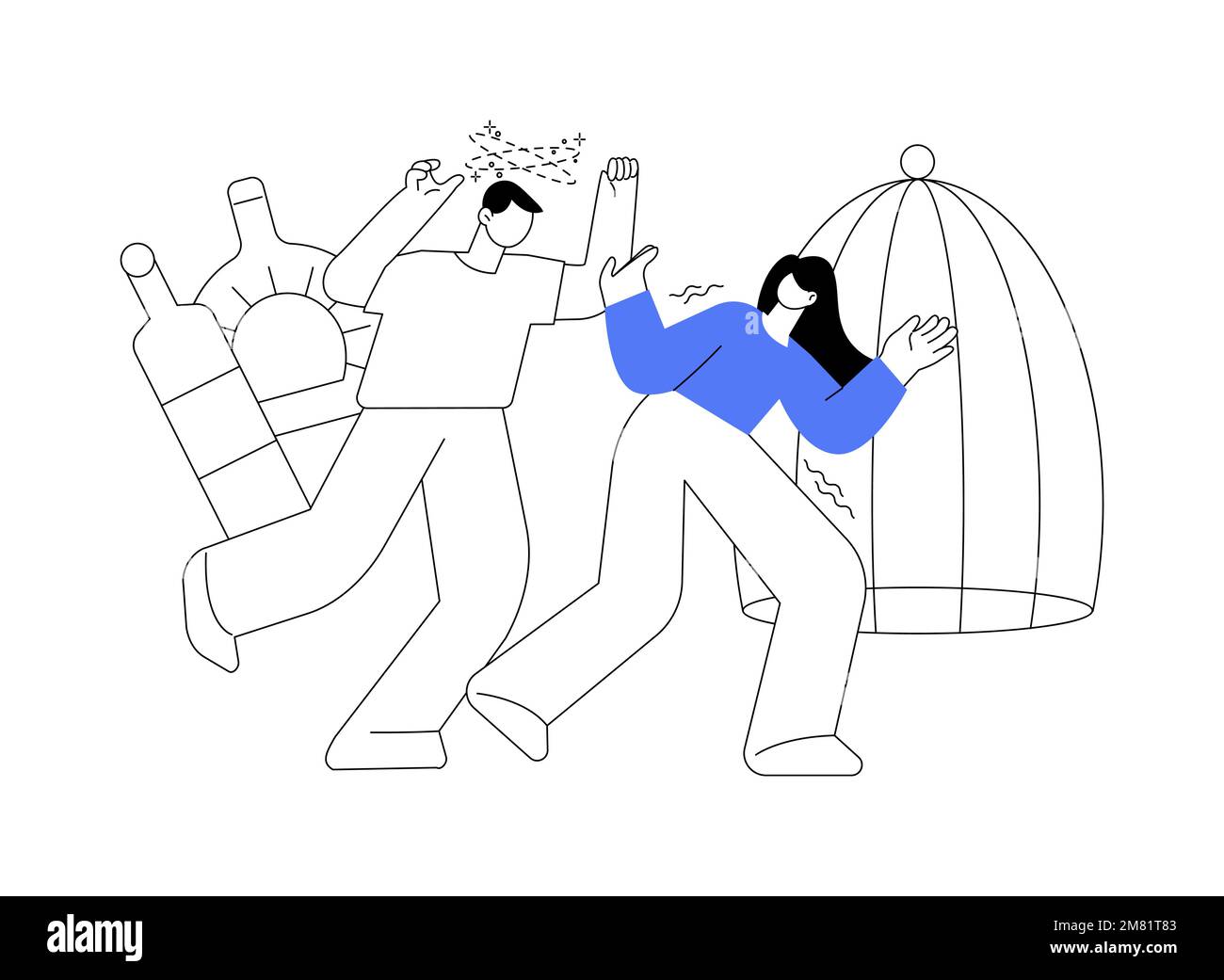 Social behaviour abstract concept vector illustration Stock Vector ...