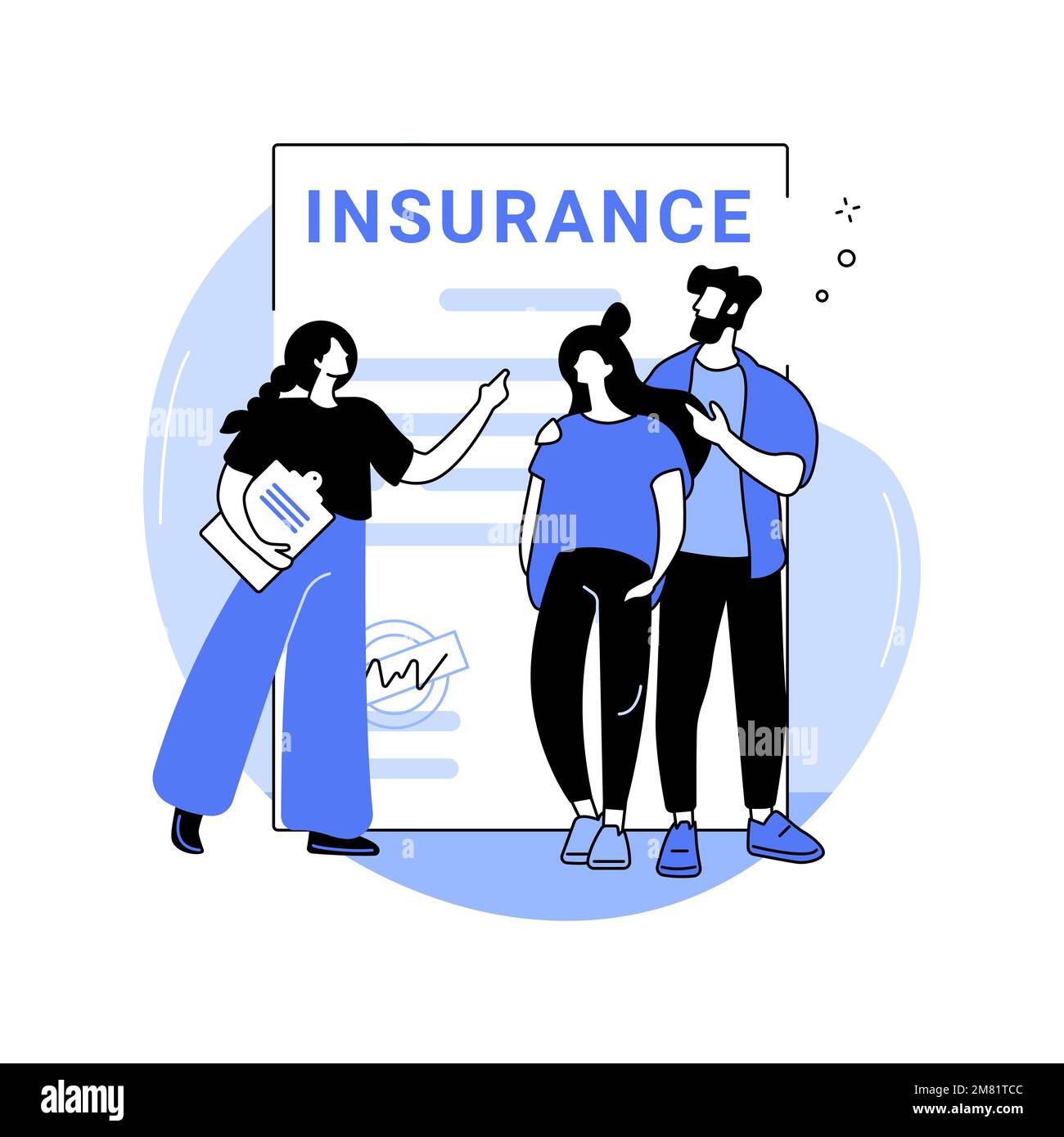 Selling insurance isolated cartoon vector illustrations Stock Vector ...
